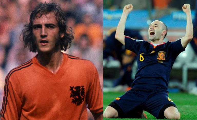 Neeskens marcó el gol más rápido en una final e Iniesta el más tardío ...