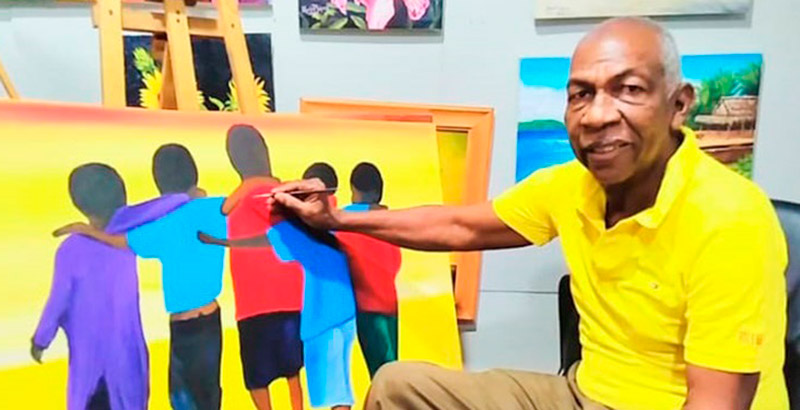 Teleño Gilberto Bermúdez se destaca en mundo de la pintura