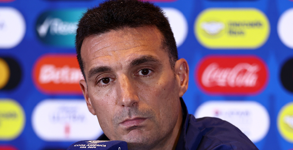 Scaloni: "Es un triunfo merecido en un partido que no estaba fácil"