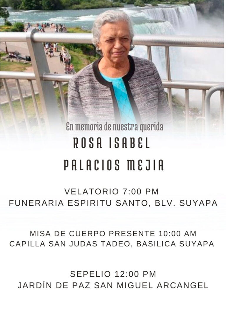En memoria de Rosa Isabel Palacios Mejía