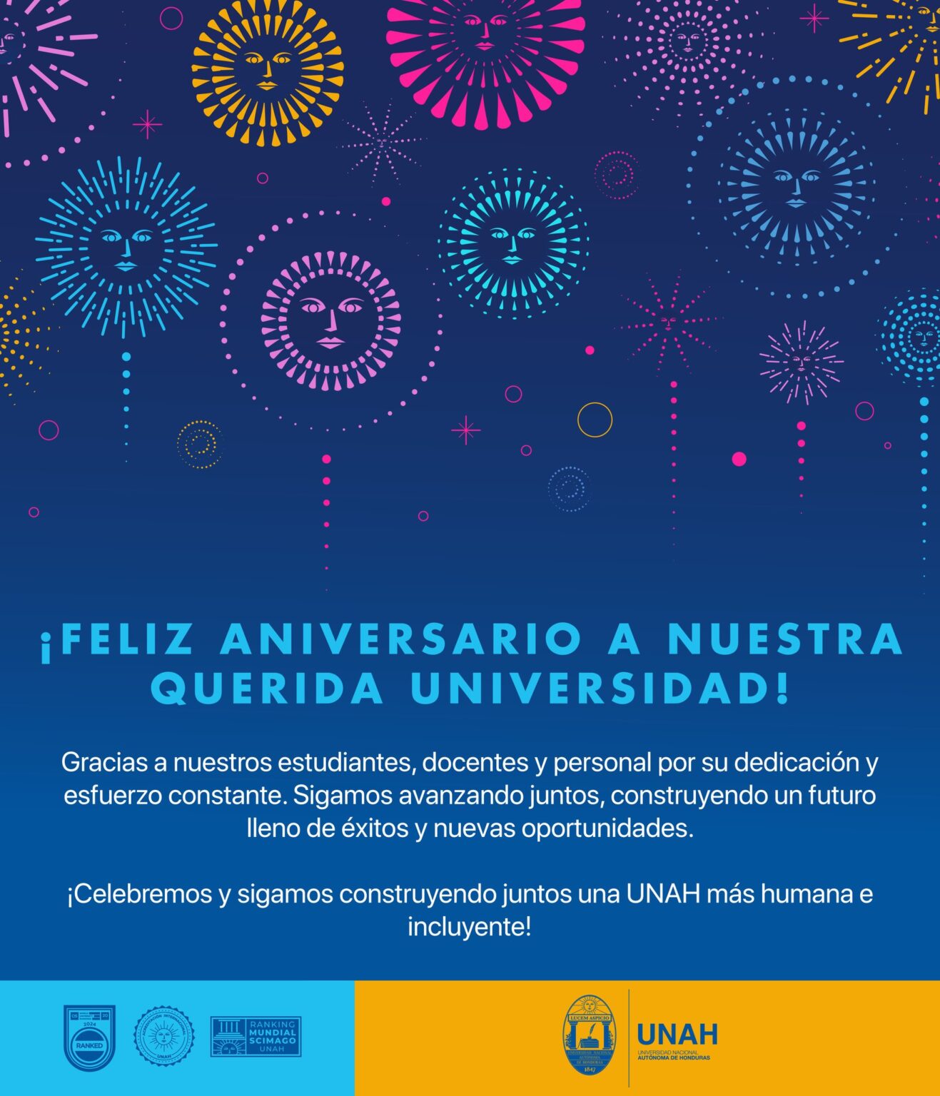 La UNAH celebra su 177 aniversario