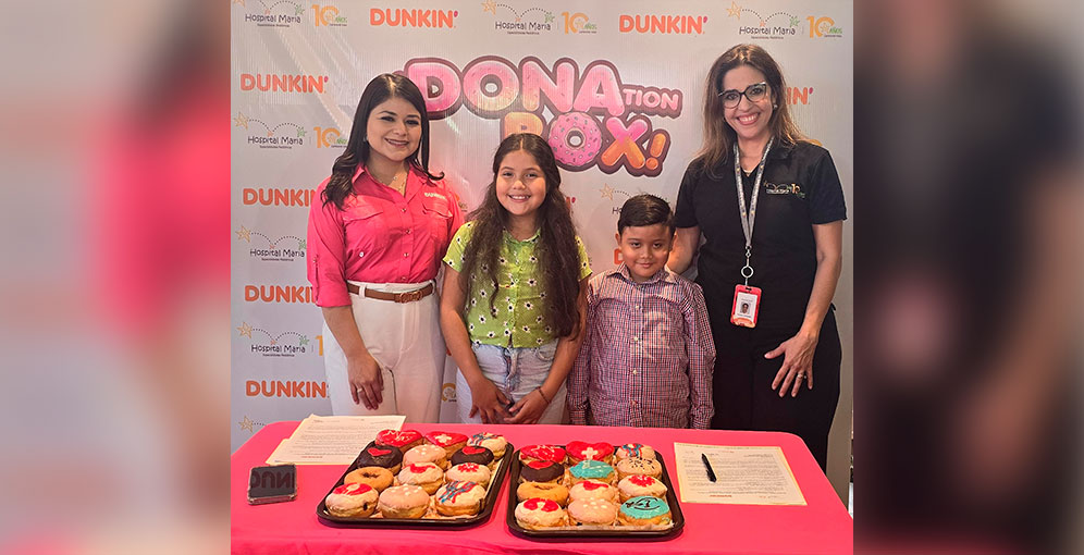Dunkin' lanza campaña a favor del Hospital María
