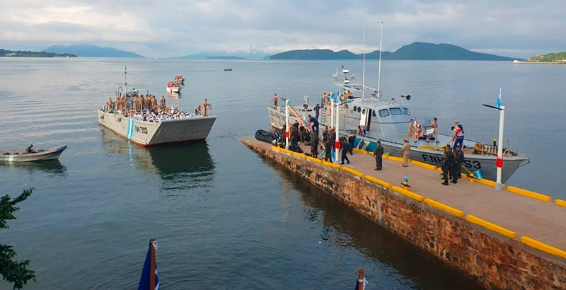El jefe del EMC inaugura el apostadero naval de Amapala