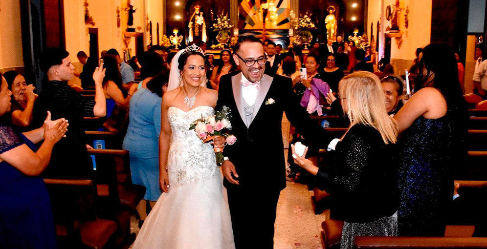 Aldy Jimena González y Marcell Ricardo Andino ya son esposos