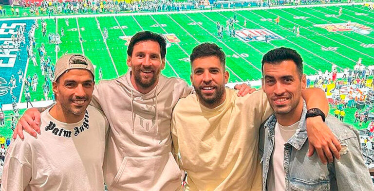 Messi tras jugar en Honduras está en el Super Bowl