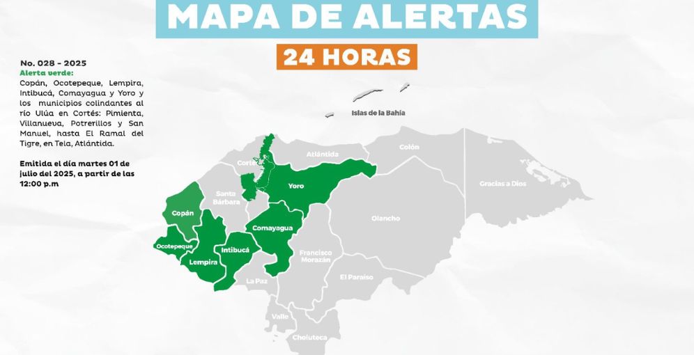 Copeco emite alerta verde en seis departamentos por ingreso de onda ...