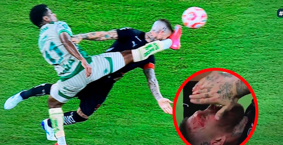 Anthony Lozano hiere a Sergio Ramos
