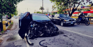 Conductor resulta herido tras fuerte accidente en Villanueva, Cortés