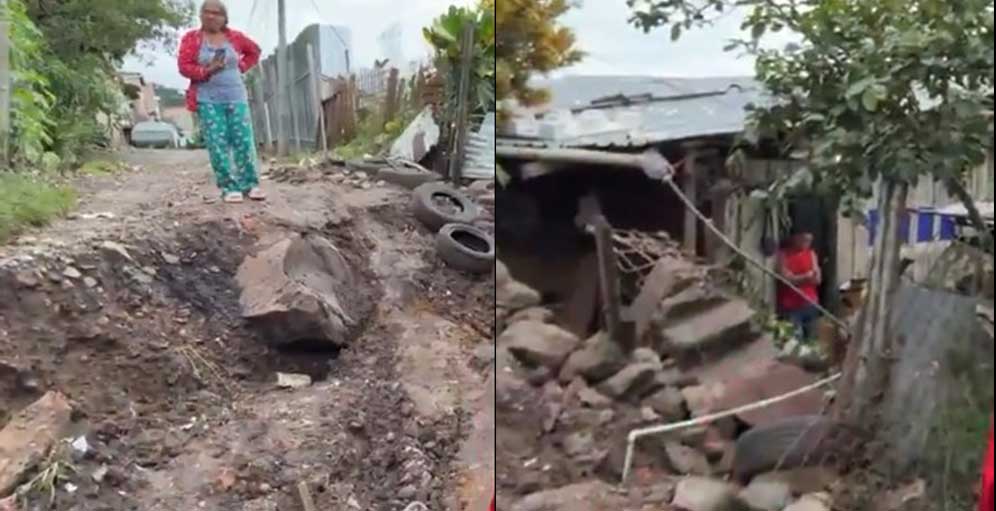 Derrumbe y falla geológica obligan a evacuaciones en colonia José ...
