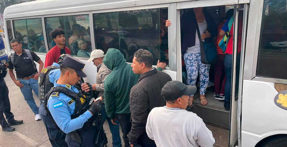 Fortalecen seguridad en unidades de transporte de SPS y Tegucigalpa