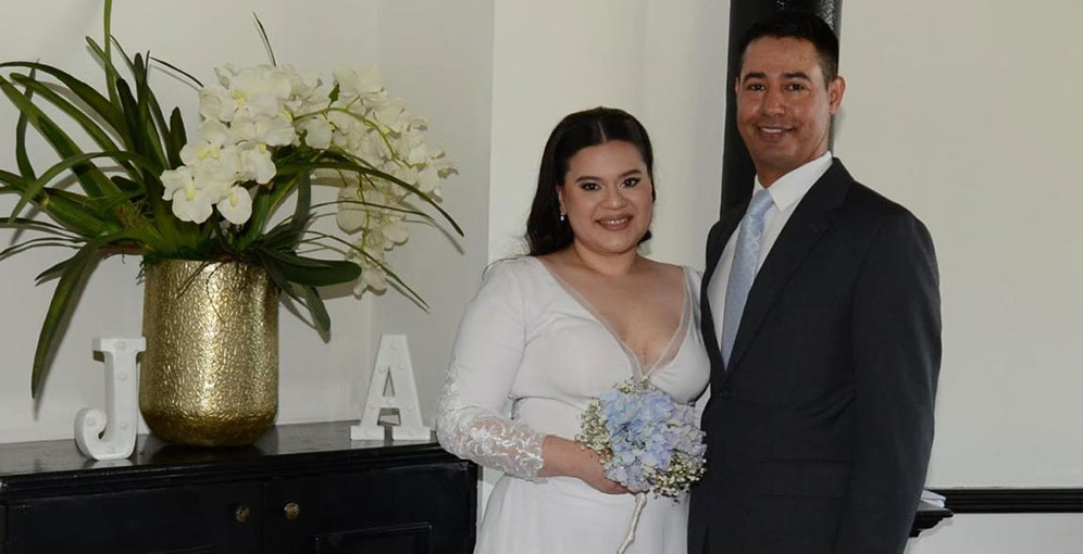 Boda civil de Andrea Barrientos y José Francisco Villeda