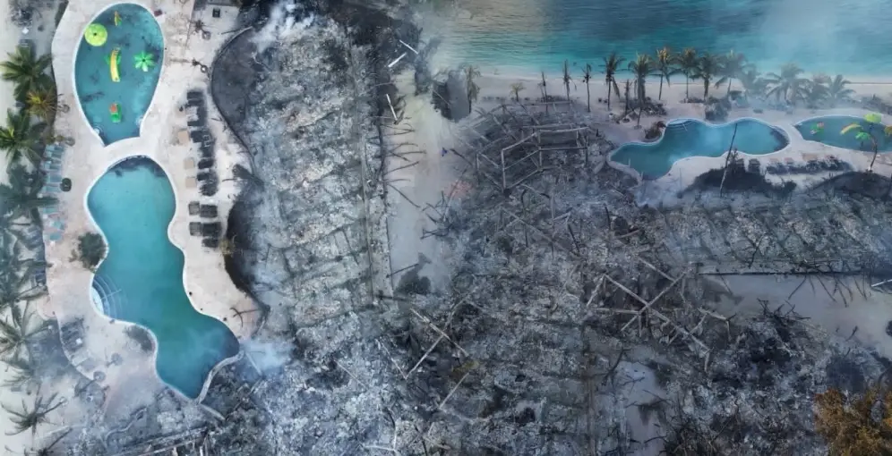 Incendio arrasa con el 90 % del Fantasy Island en Roatán