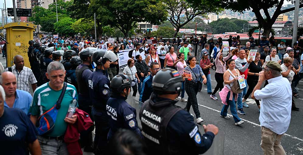 Protesta en Venezuela: "Liberen el salario"