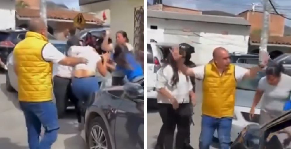 Godofredo Fajardo interviene para detener pelea entre dos mujeres (Video)