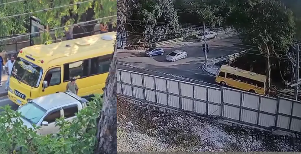 Captan el momento exacto del asesinato de motorista de bus en la ...