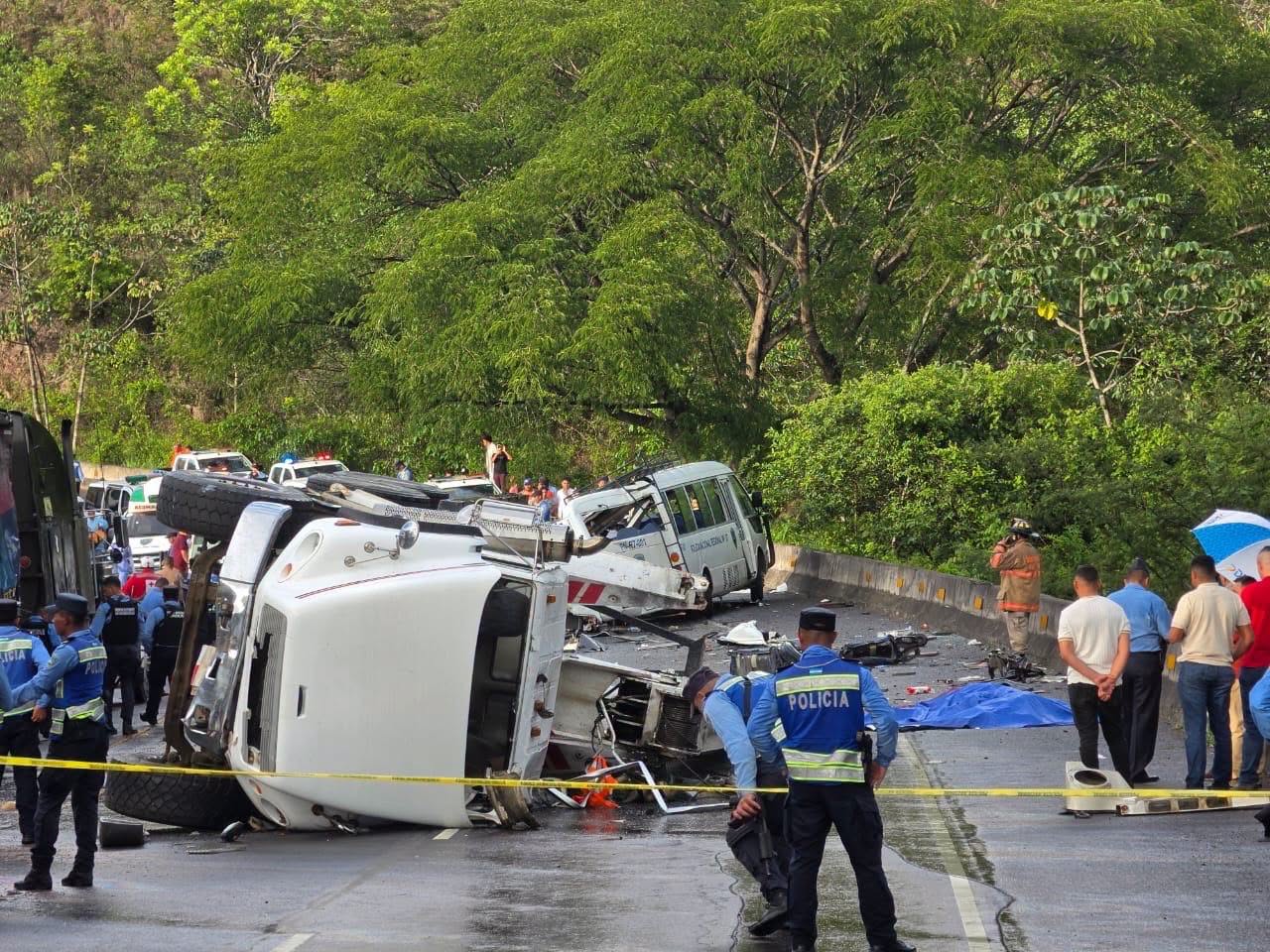 Identifican a los siete policías fallecidos en tragedia vial ocurrida ...