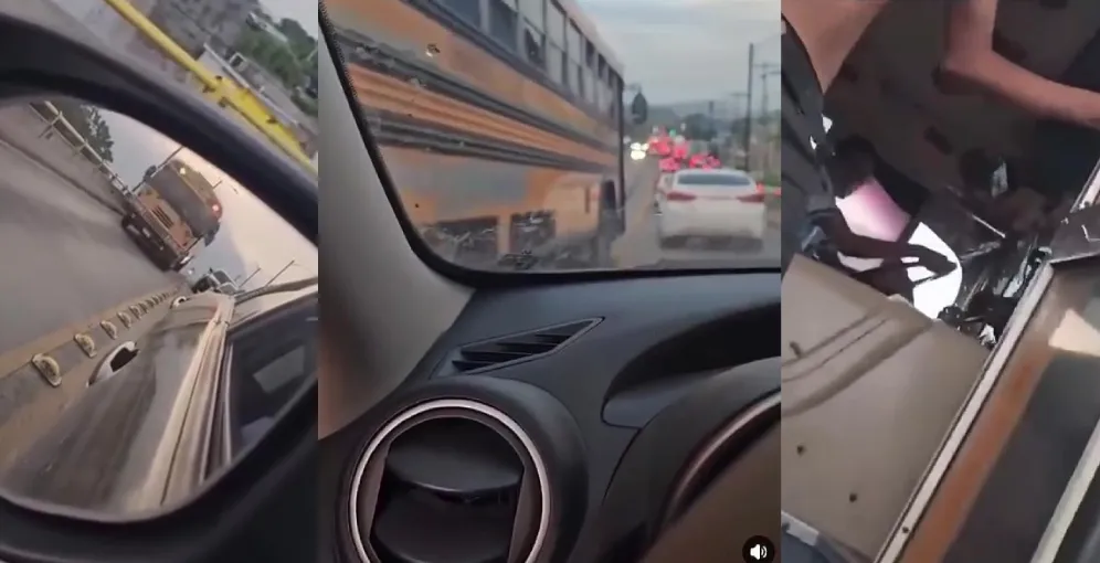 Imprudencia de conductor de bus genera indignación en San Pedro Sula