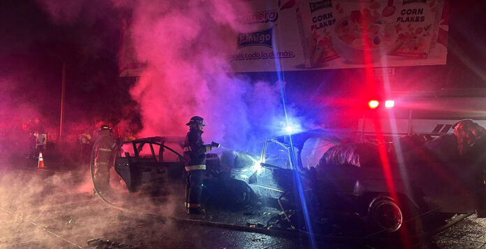 “Bolos” sobreviven a choque y explosión de sus vehículos
