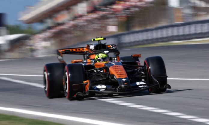 Norris domina los libres en Montmeló